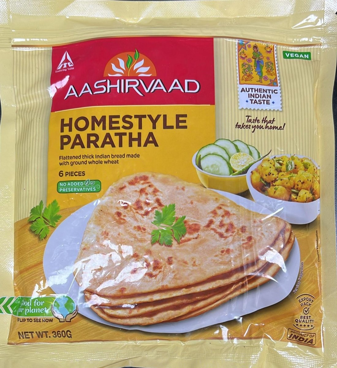 Aashirvaad Homestyle Paratha - 360g – Alli Bhavan