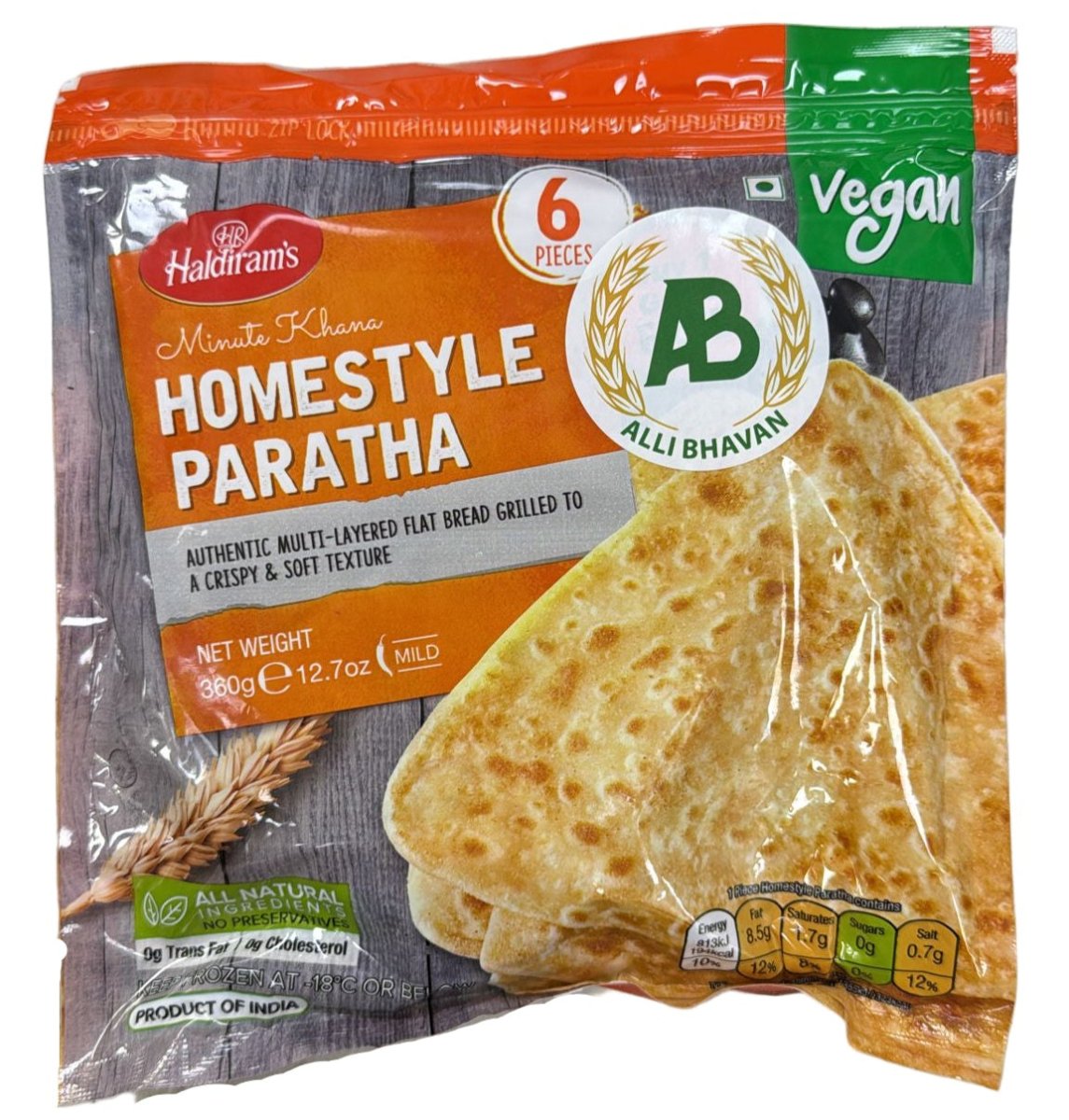 Haldiram's Homestyle Paratha - 360g – Alli Bhavan