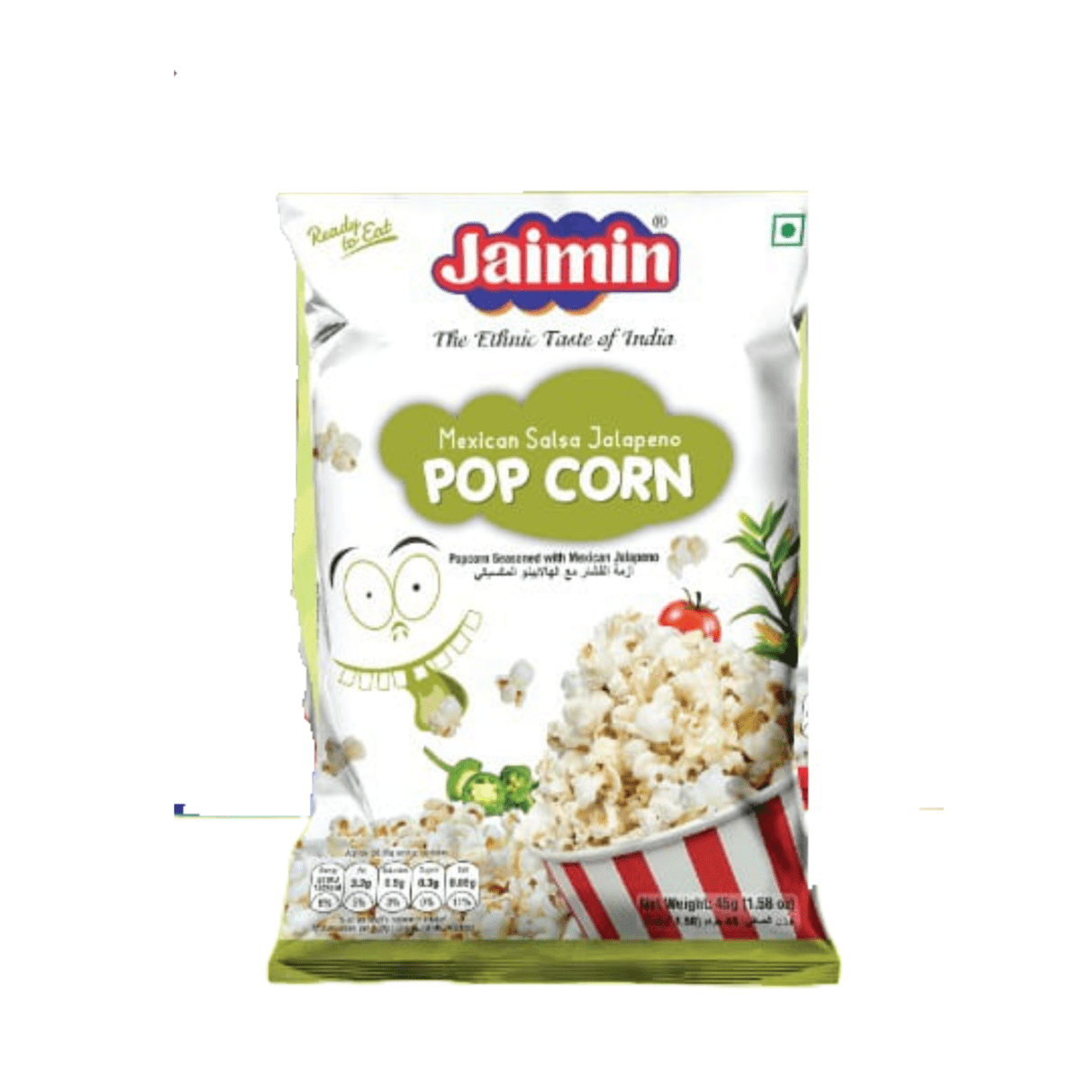 Jaimin Mexican Salsa Jalepeno Pop Corn - 45g – Alli Bhavan