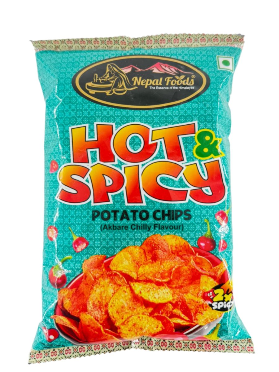 Nepal Foods Hot & Spicy Potato Chips - 55g – Alli Bhavan