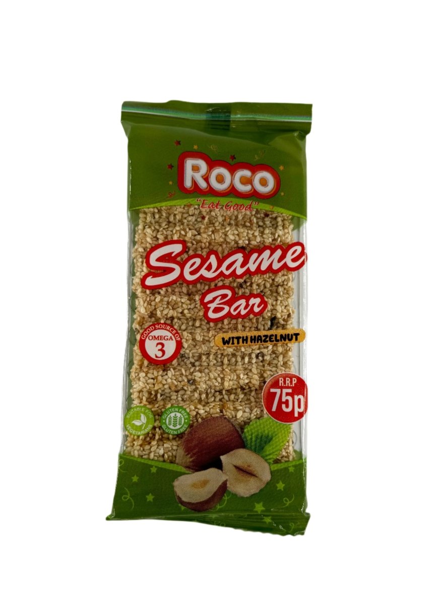 Roco Sesame Bar W Hazelnut - 50g – Alli Bhavan
