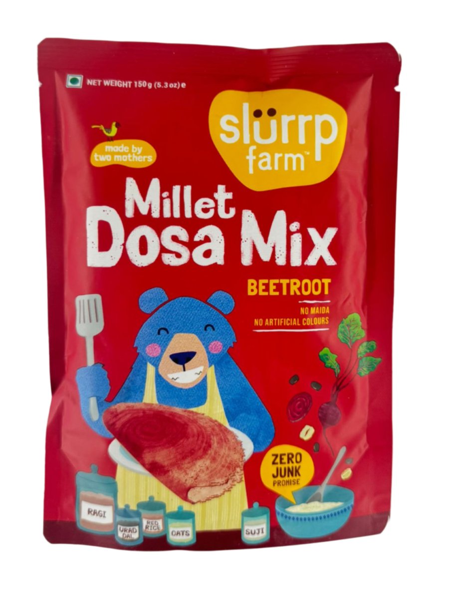 Slurrp Farm Millet Dosa Mix Beetroot Flavour - 150g – Alli Bhavan