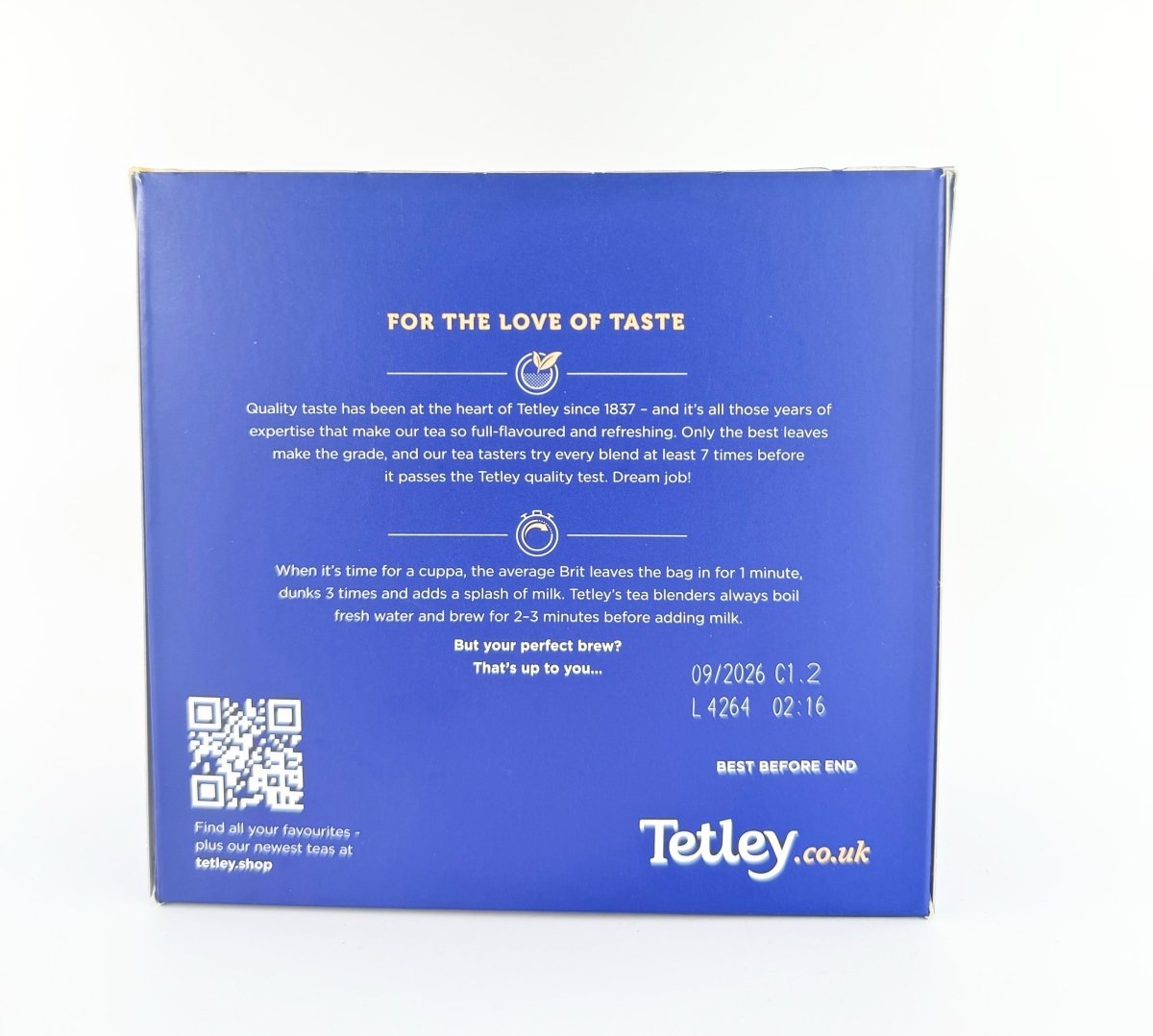 Tetley Original Delicious & Refreshing Tea Bags - 80's – Alli Bhavan